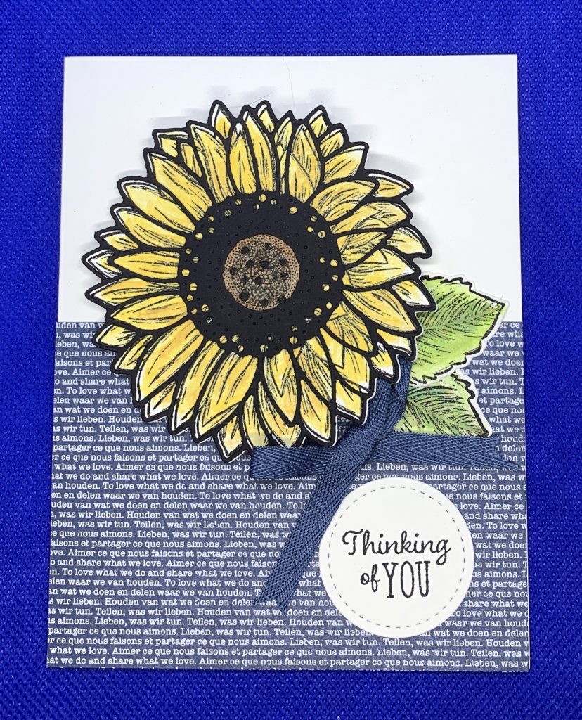 Sunflower Thinking of You Card - Crafts by Jennifer Shop